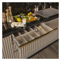 China Multi-capacity Kitchen Pantry Cabinet with Easy-to-Clean Lacquer Finish CAD/3D Freely for sale