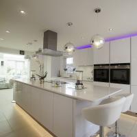 China Modular Kitchen Cabinets with Lacquer Surface Treatment Customized and Modern for sale