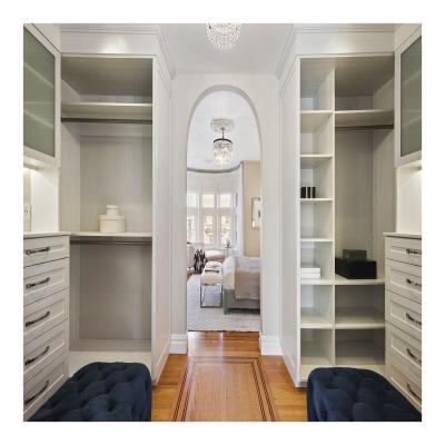 China Hotel Bedroom Furniture Design High End Custom Wooden Wardrobe Closet in Modern Style for sale