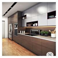 China Easy Clean Marble Aluminum Cupboards Smart Kitchen Cabinets for Modern Modular Homes for sale