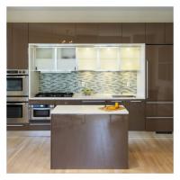 China Easy Clean Marble Aluminum Cupboards Smart Kitchen Cabinets for Modern Modular Homes for sale