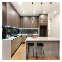 China Wholesales Customized Ral Color Chart Wood Veneer Kitchen Cabinet for Modern Design for sale