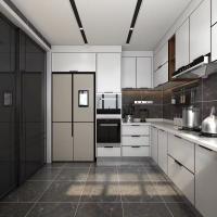 China Customized Veneer Color White PVC Kitchen Cabinet Sets for Modern Design in Market for sale