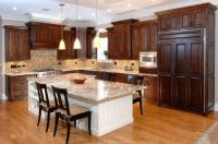 China Modern Solid Wood Kitchen Cabinet with PVC Membrane Door Panel and Distinctive Designs for sale