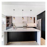 China end Modern Style White Solid Wood Lacquer Modular Kitchen Cabinets for Home Renovation for sale