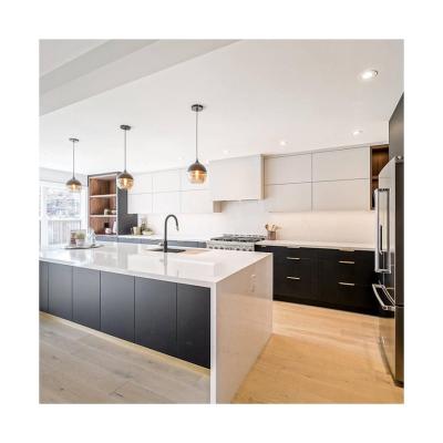 China Modular Kitchen Cabinets in Modern Style with Flat Edge / Eased Edge Countertop Edging for sale