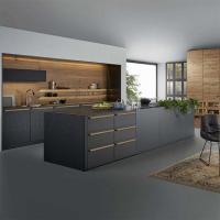 China Luxury Wooden House Furniture Modern Wall Kitchen Cabinet with MDF Door Material for sale