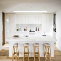 China Smart Cupboard Complete Kitchen Cabinets for Apartment Designs Melamine Board Durable for sale