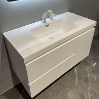 China MR-MDF Carcase Material Wall Mounted CAD/3D Bathroom Cabinet for Modern Luxury Furniture for sale