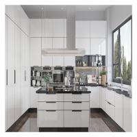 China Easy Clean Advantage Customization Glossy Modern Style Kitchen Cabinets for Apartment for sale