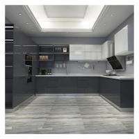 China Easy Clean Advantage Customization Glossy Modern Style Kitchen Cabinets for Apartment for sale