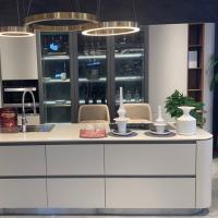 China Waterproof Modern Design Matte Style Smart Kitchen Wall Cabinet with Durable Door Panel for sale
