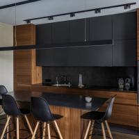 China Affordable Wooden Cabinets Kitchen Cabinet Luxury with Veneer and Lacquer Finish for sale