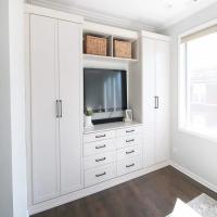 China Home Furniture European Style Adjustable Wardrobes for Modern Apartments in the Wall for sale