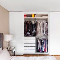 China Home Furniture European Style Adjustable Wardrobes for Modern Apartments in the Wall for sale