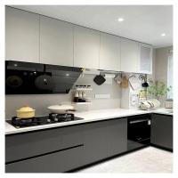 China Melamine Island Kitchen Cabinet Assemble Sink and Drawer Basket for Villa Renovation for sale
