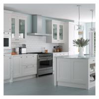 China High End Solid Wood Apartment Kitchen Cabinets in Modular Lacquer Shaker Gloss Finish for sale