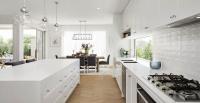 China Green Glossy Australian Furniture Kitchen Cabinets for Modern Customer Size and Homes for sale