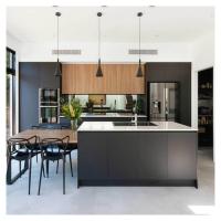 China European Kitchen Modern Design UV Melamine MDF Standing Kitchen Cabinet Set with Sink for sale