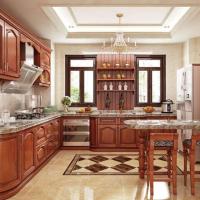 China Self Assemble Wood Kitchen Furniture Waterproof Cupboard with Faucet Accessories for sale