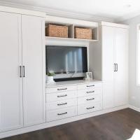 China Best Walk In Open Style White Wooden Laminated Wardrobe for Bedroom Bedroom Luxury for sale