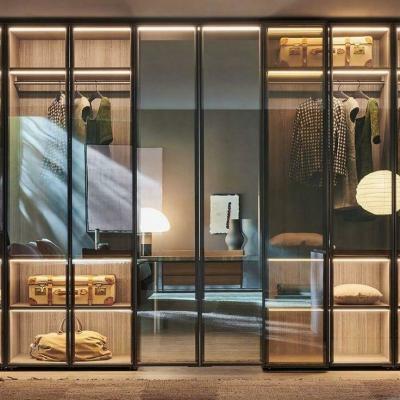 China Complete Specifications Custom Size Luxury Built-In Wardrobe with Contemporary Design for sale