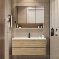 China Modern Euro Style Solid Wood Freestanding Bathroom Vanity with PVC/Lacquer Door Finish for sale