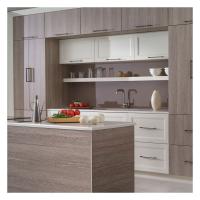 China Minimalist European Style Solid Wood Kitchen Cabinets with Plywood Carcase Material for sale