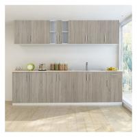 China Minimalist European Style Solid Wood Kitchen Cabinets with Plywood Carcase Material for sale