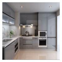 China Particleboard Door Material Modern White Glossy Acrylic Kitchen Cabinets for Apartment for sale