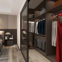 China Customizable Solid Wood Laminated Wardrobe Design for Luxury Modular Wall Wardrobes for sale