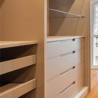 China Customized Open Shelves Wardrobe Contemporary Design for Modern Apartment Furniture for sale