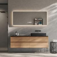 China Modern CAD/3D Design Wall Mounted Double Sink Bathroom Vanities for American Style for sale