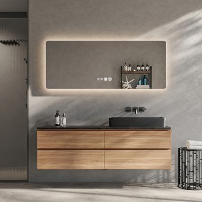 China Modern CAD/3D Design Wall Mounted Double Sink Bathroom Vanities for American Style for sale