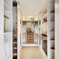 China Specific Wardrobe YALIG White Walk-in Closet Luxury Wardrobe with Drawers and Pants Rack for sale