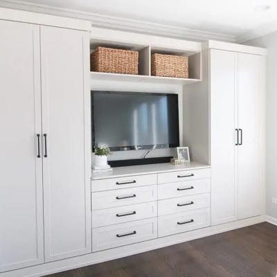 China European Style Wooden Wardrobes Practical Custom Walk-in Wardrobe Closet for Your Home for sale