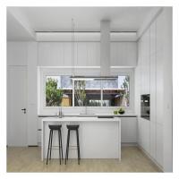 China Customized Ral Color Chart Kitchen Cabinets Stylish Glossy White Solid Wood Cabinets for sale