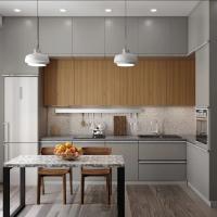 China Modern Luxury Kitchen Furniture Cabinet with Quartz Stone Countertop and Blum Hardware for sale