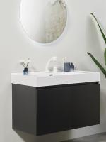 China Led Mirror Modern Freestanding Bathroom Vanity with Quartz Stone Countertop Single Sink for sale