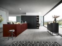 China Melamine Board Kitchen Cupboards Cabinet Japanese Style Champagne Custom Gloss Lacquer for sale