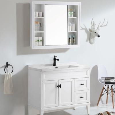 China High End Custom Waterproof Bathroom Vanity with Sink and Door Finish in PVC/Lacquer for sale