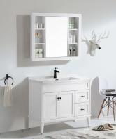 China High End Custom Waterproof Bathroom Vanity with Sink and Door Finish in PVC/Lacquer for sale