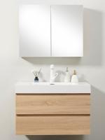 China High End Custom Waterproof Bathroom Vanity with Sink and Door Finish in PVC/Lacquer for sale