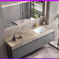 China Euro Style Furniture Wall Hung Double Sink Bathroom Vanity Cabinet for Customized Made for sale