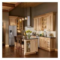 China CAD/3D Freely Rustic Solid Wood Shaker Style Kitchen Cabinets with Kitchen Island Designs for sale