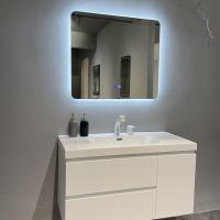 China Wall Mounted Bathroom Vanity With Sink Novel Style Luxury Modern Solid Wood Euro Style for sale