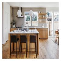 China Modern Style Flat Panel Design Kitchen Cabinets Veneer Oak Veneer for Your Modern Home for sale