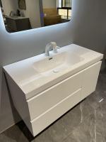 China Wall Mounted Bathroom Vanity With Sink Novel Style Luxury Modern Solid Wood Euro Style for sale