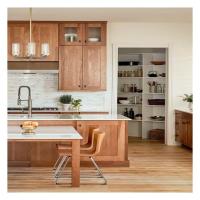 China Modern Style Flat Panel Design Kitchen Cabinets Veneer Oak Veneer for Your Modern Home for sale