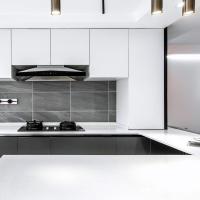 China Modern Style U Shape Cabinet Lacquer Painting Kitchen Cupboard with Durable Advantage for sale